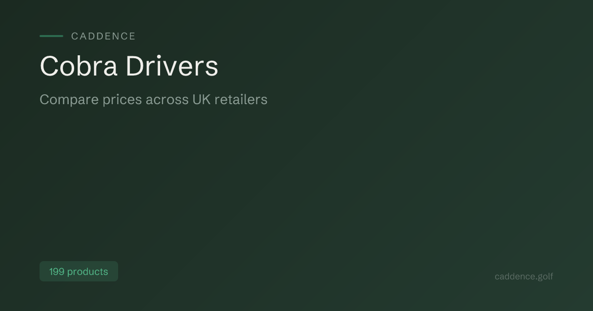 Cobra Driver from £56.99 — Compare 32 UK Retailers (2026) | Caddence